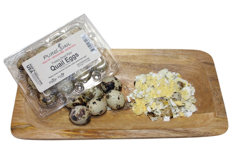 Freeze-Dried Organic Quail Egg for Dog Cat Pets Treats or Meal Topper ...